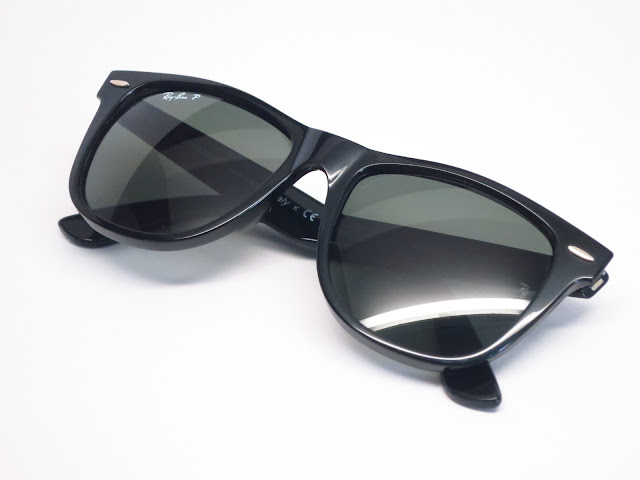 Ray-Ban RB 2140 Original Wayfarer 901/58 Shiny Black Polarized ...