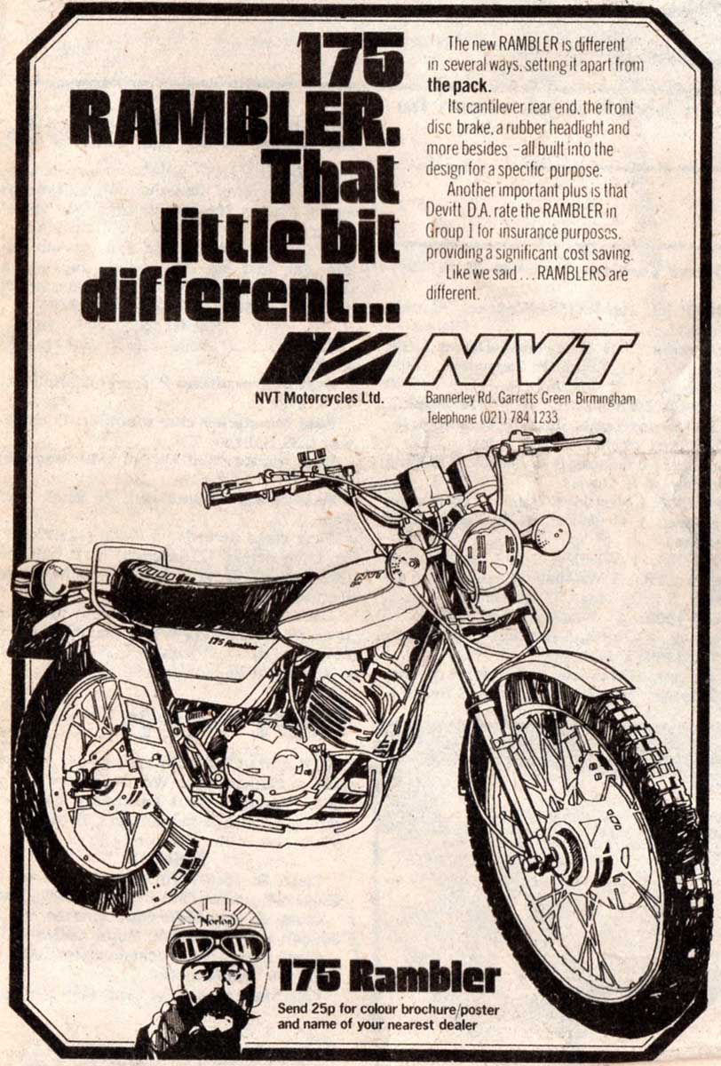 My Motorcycle Restoration Diary & Notes: NVT Ad's from MCN