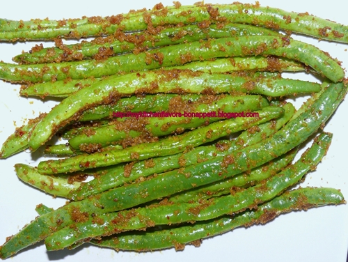 My Kitchen Flavors - Bon Appetit!: French Beans Stir-Fry - A variation