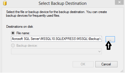 Back Up and Restore a database using sql server - DotNetFunda.com
