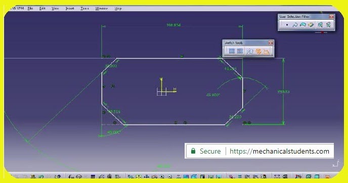 How to do the Chamfer Sketch in CATIA V5? | CATIA Tutorials