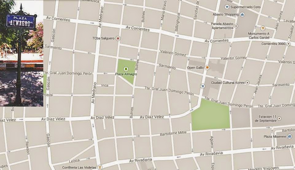 GARDEL EN SUS MONUMENTOS: En Plaza Almagro - Buenos Aires