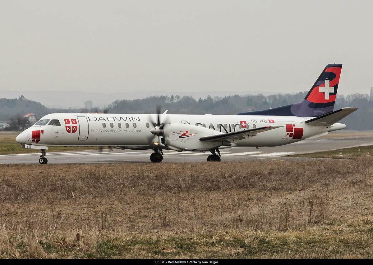 FEBE *** BernAirNews.ch ©: HB-IYD, Saab 2000, MAR13 ** Foto Nr. 2 by J ...