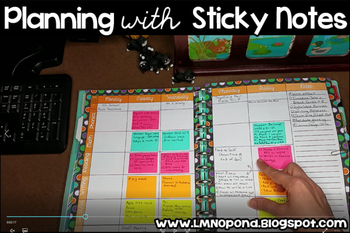 LMNO Pond: Planning with Sticky Notes