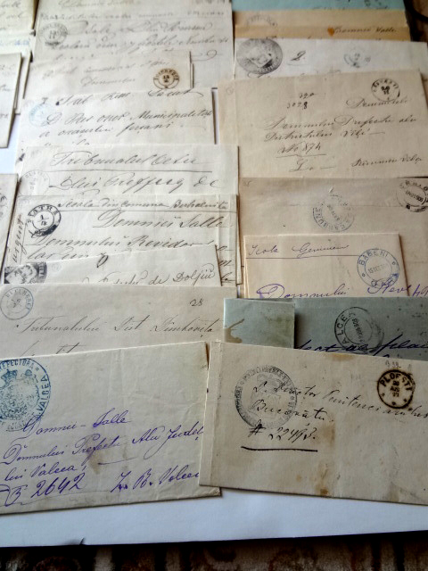 Romanian Stamp News: Lot de scrisori vechi oficiale/fără mărci