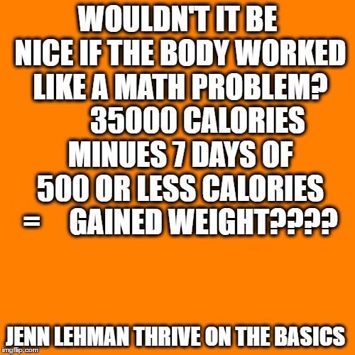 Thrive on the Basics: It Is All A Simple Math Problem