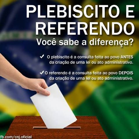 B L O G do A N É Z I O R I B E I R O: Qual a diferença entre Plebiscito ...
