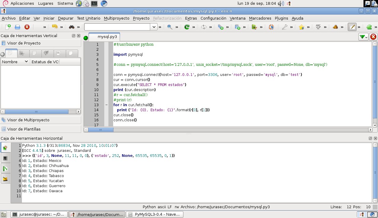 Conexión con MySql ~ :: VFP to Python Conexión con MySql ~ :: VFP to Python