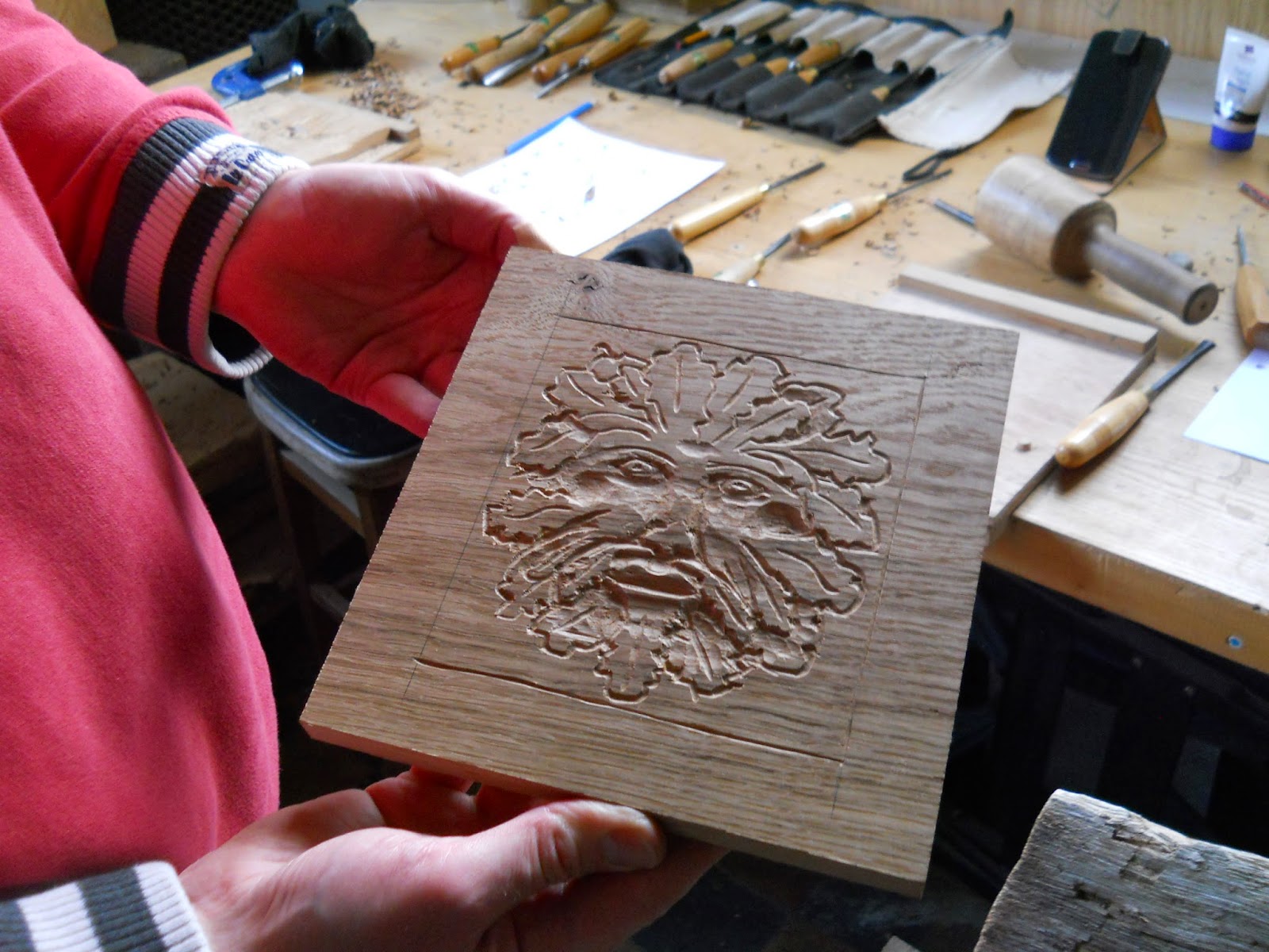 Teaching carving for a stag do at my studio | Carvings with Stories: a ...