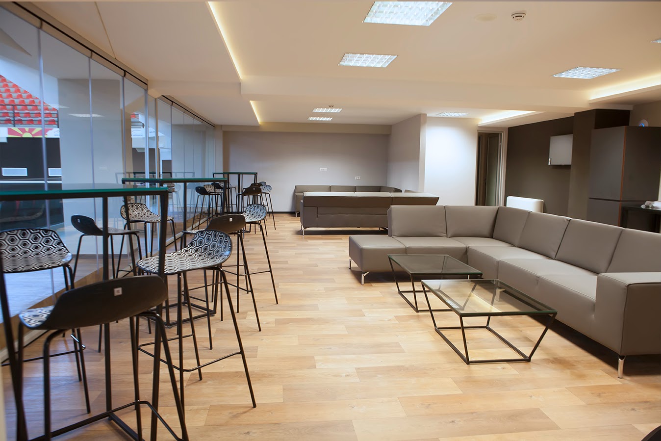Exklusiver blick in die VIP Bereiche des neuen Sportzentrum Jane Sandanski