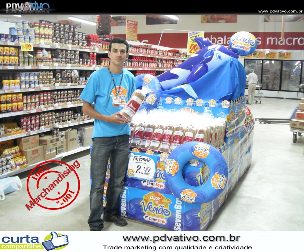 Trabalho de Merchandising "Verão Seven Boys 2013" ~ PDV Ativo