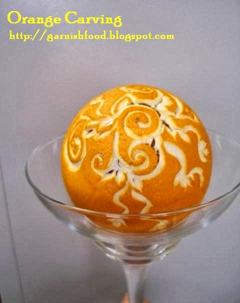 GarnishFoodBlog - Fruit Carving Arrangements and Food Garnishes: Orange ...
