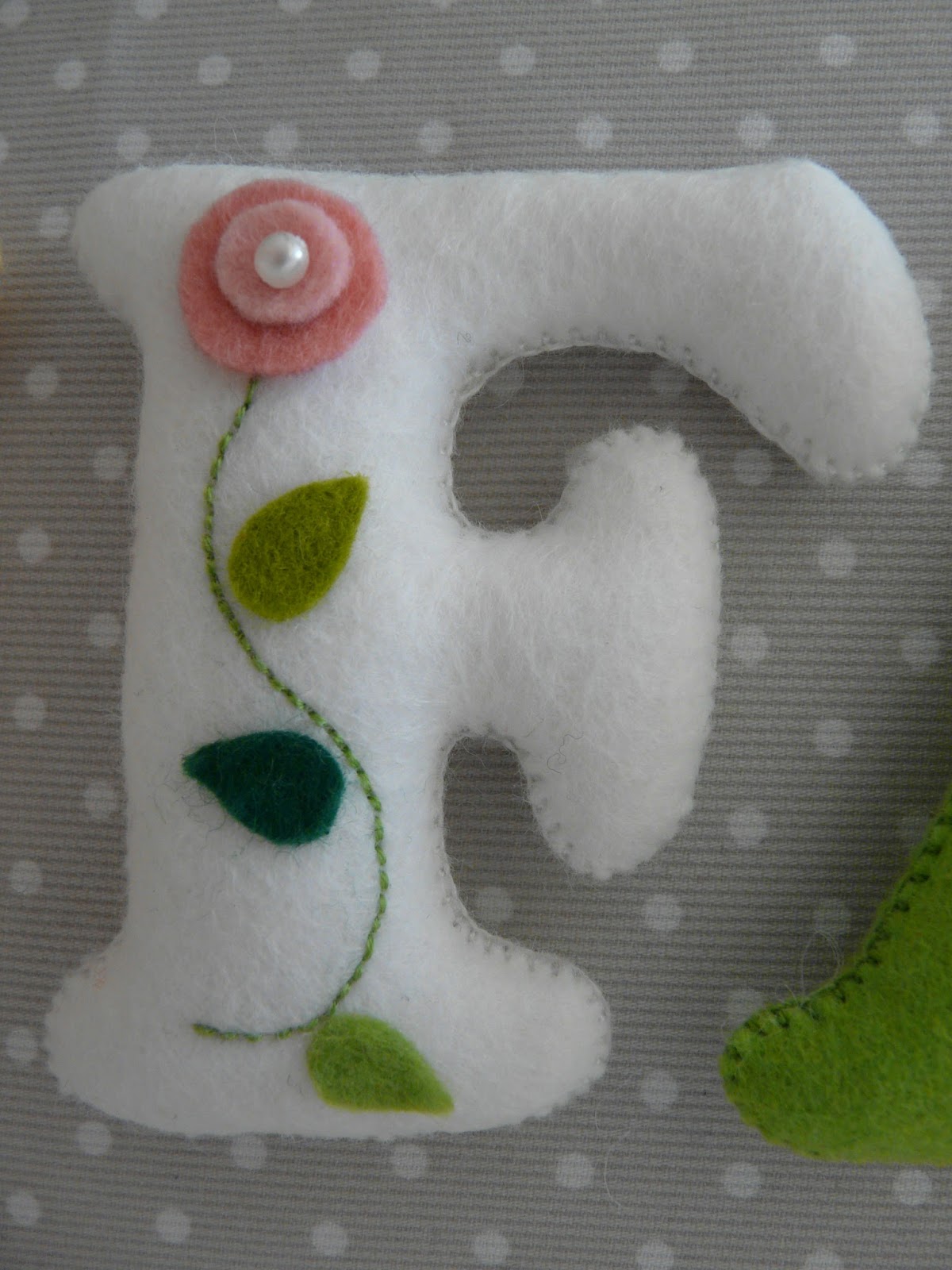 MI HOGAR DE PATCHWORK: LETRAS DE FIELTRO: TRUFAS