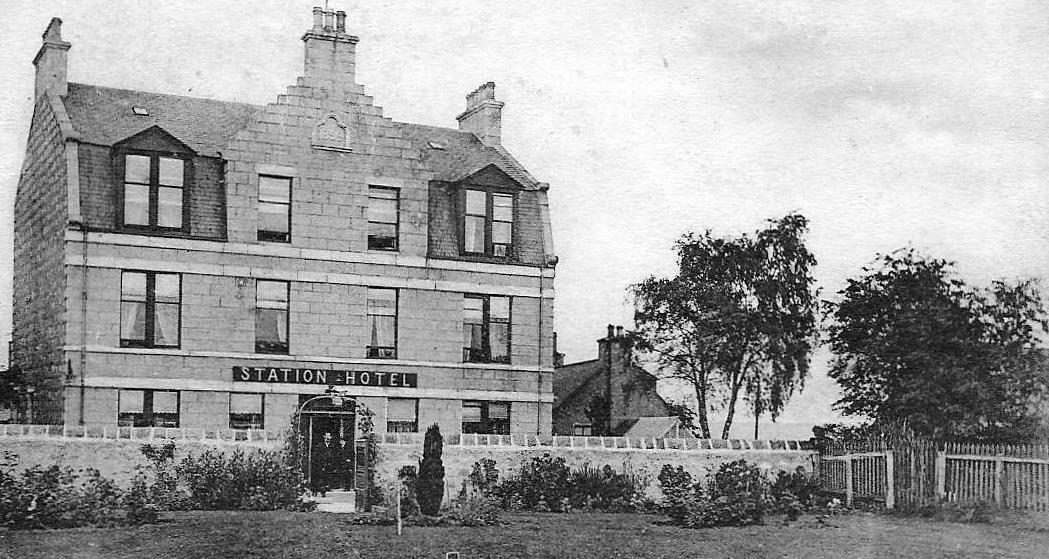 Tour Scotland: Old Photograph Station Hotel Kintore Scotland