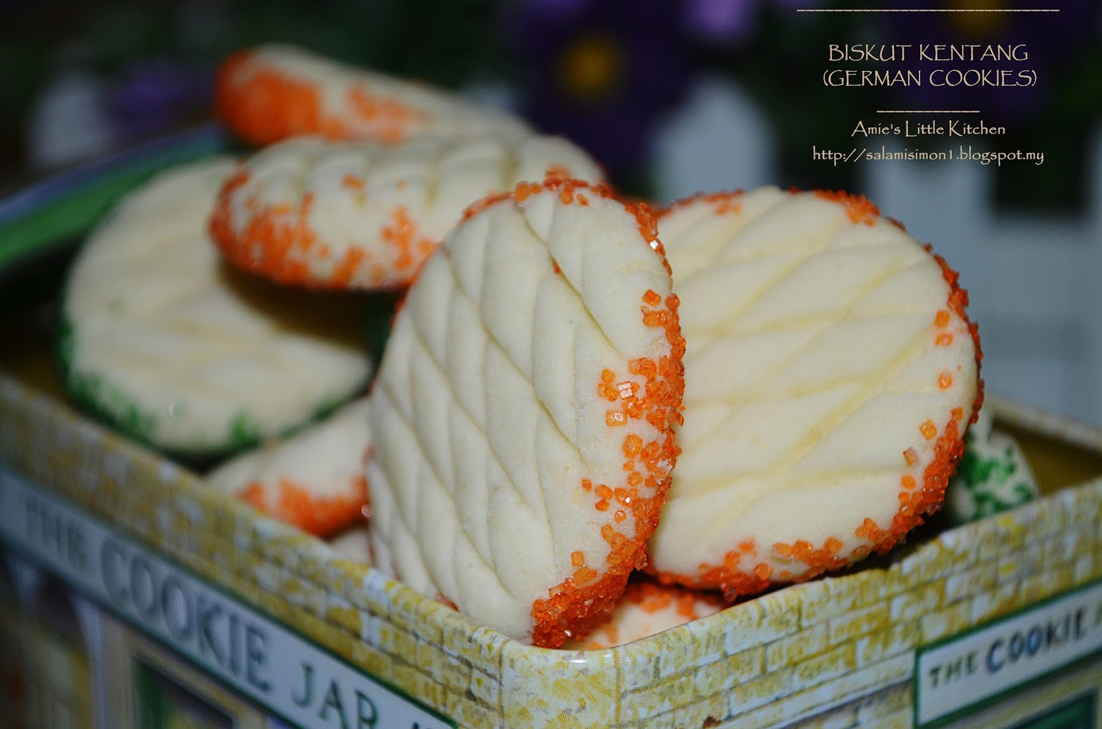 German Cookies (Biskut Kentang) - Amie's Little Kitchen