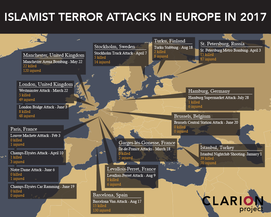 These Interesting Times: All the Terror Attacks in Europe This Year ...