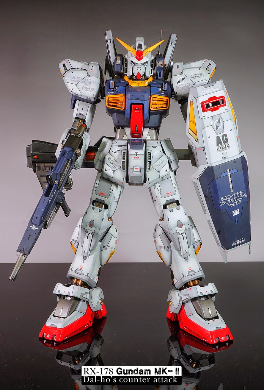 GUNDAM GUY: PG 1/60 RX-178 Gundam Mk-II A.E.U.G. - Customized Build