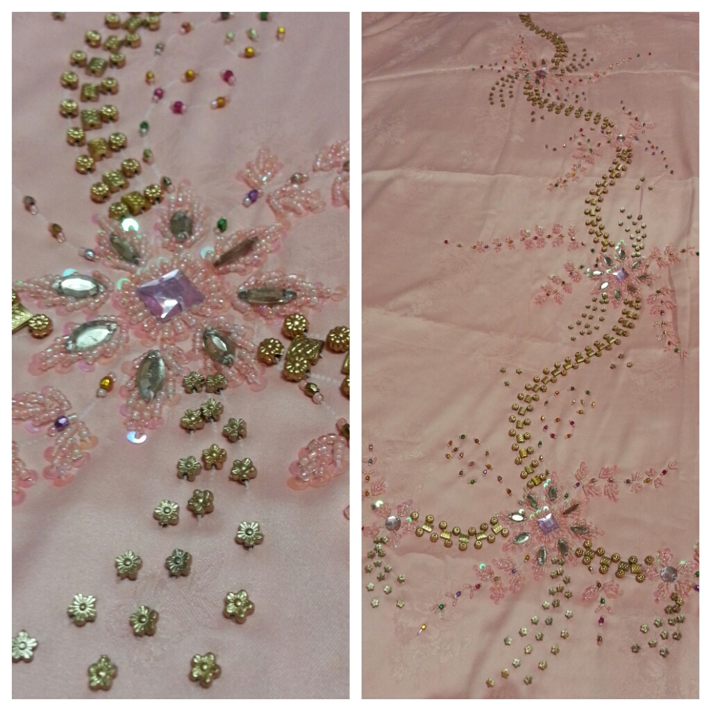 simple | covered | special: Kain Sulam Manik / Bunga Timbul : Latest ...