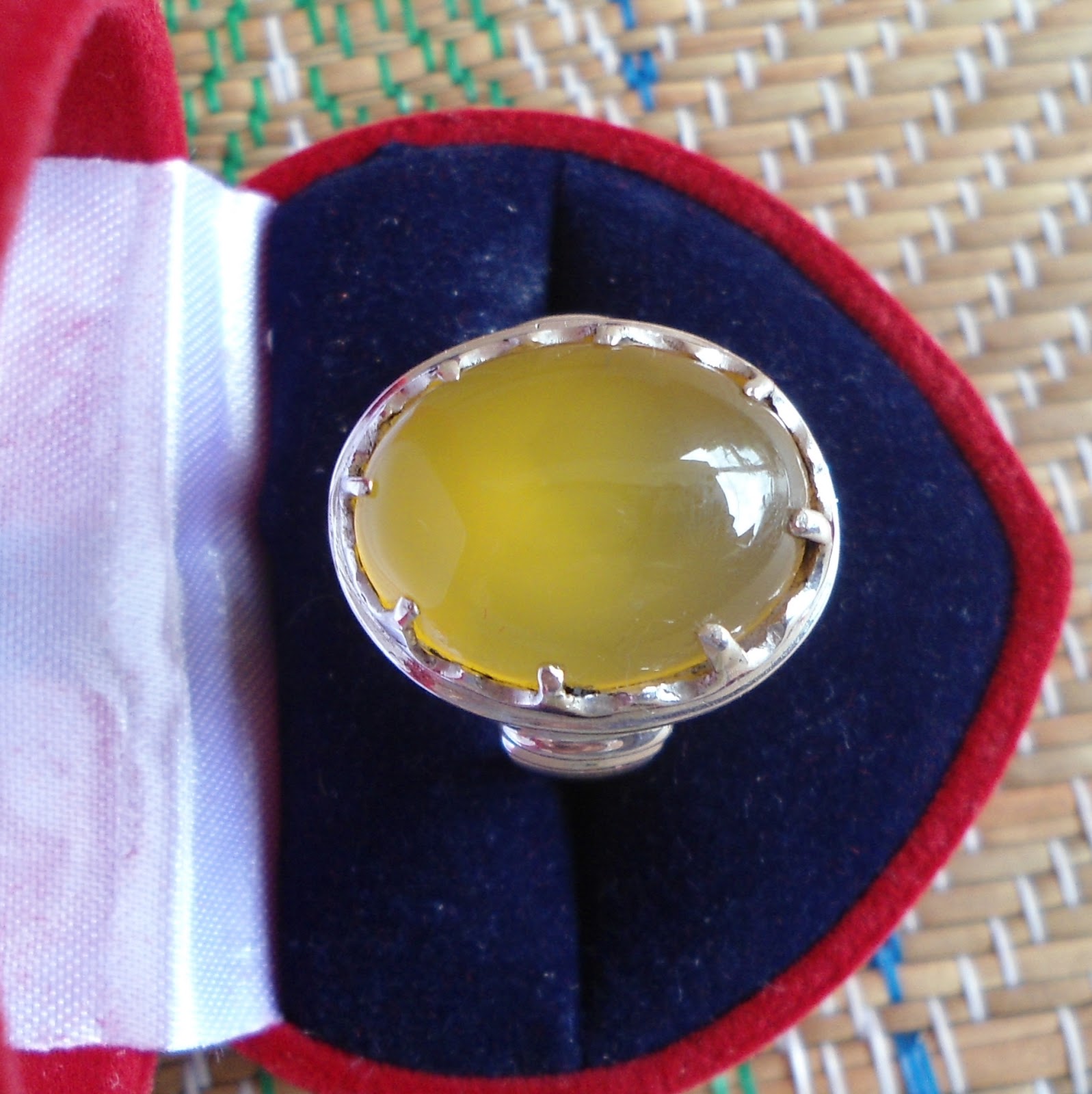 JAUHARI PERMATA: CINCIN AKIK KUNING 1-SOLD