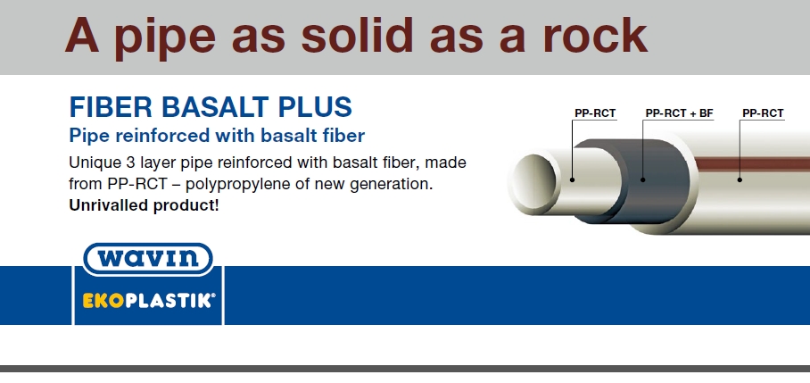 Basalt Fiber World: FIBER BASALT PLUS - Pipe reinforced with basalt fiber