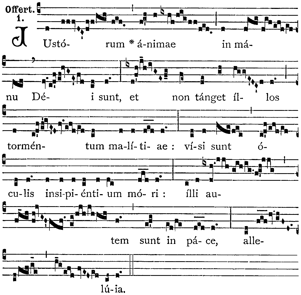 chantblog: The Offertory for the Feast of All Saints: Justorum animae ...