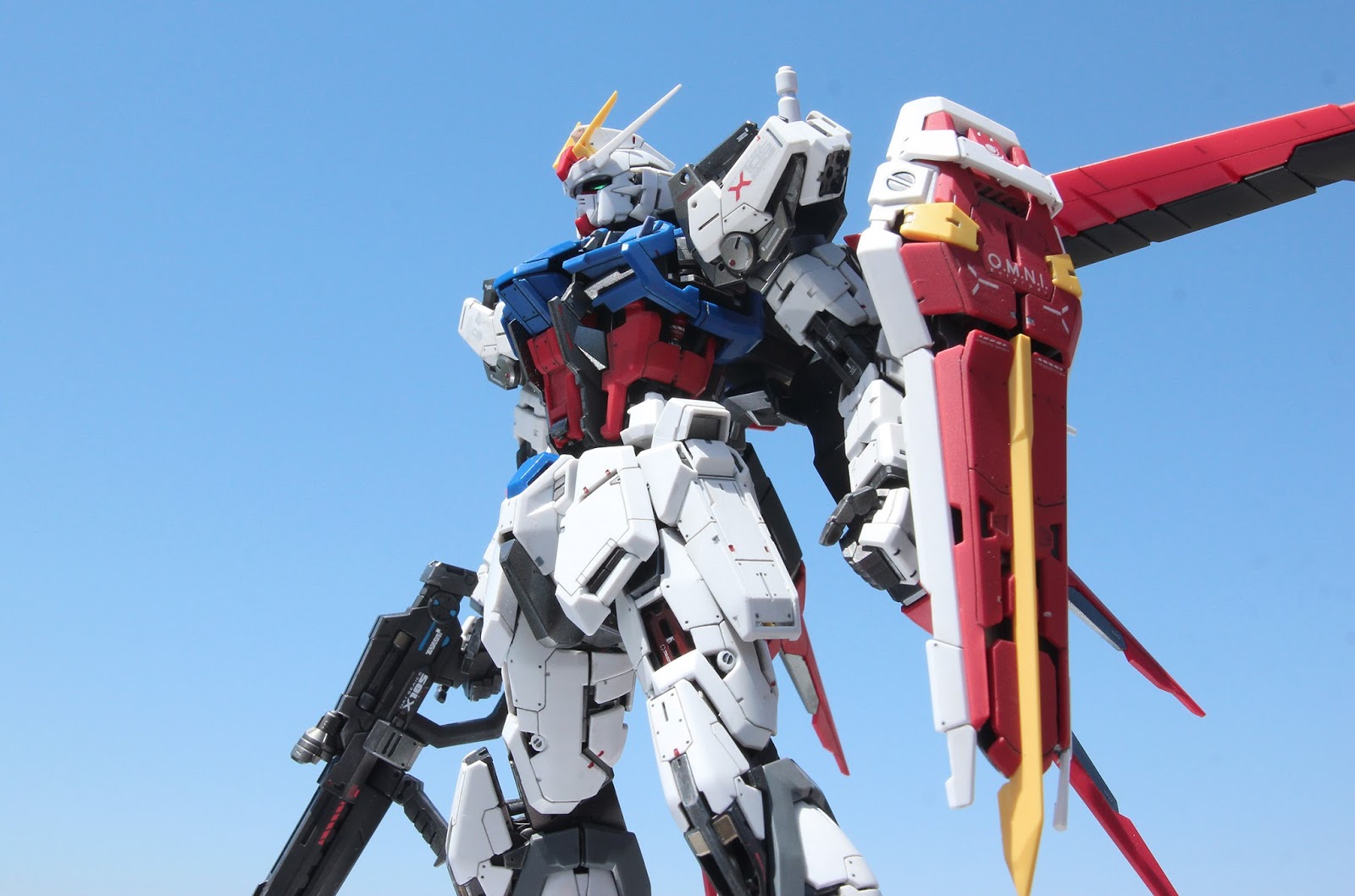 Custom Build: MG 1/100 Aile Strike Gundam Ver. RM [Detailed]