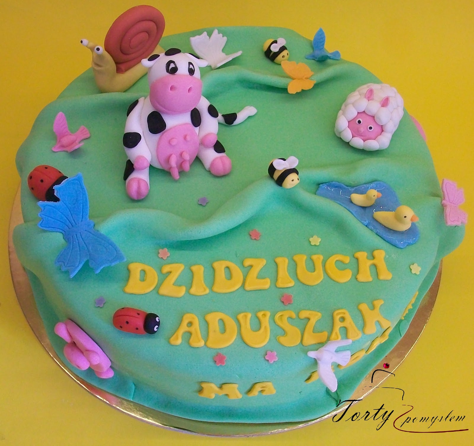 TORTY Z POMYSŁEM Kraków: Tort ze zwierzętami.