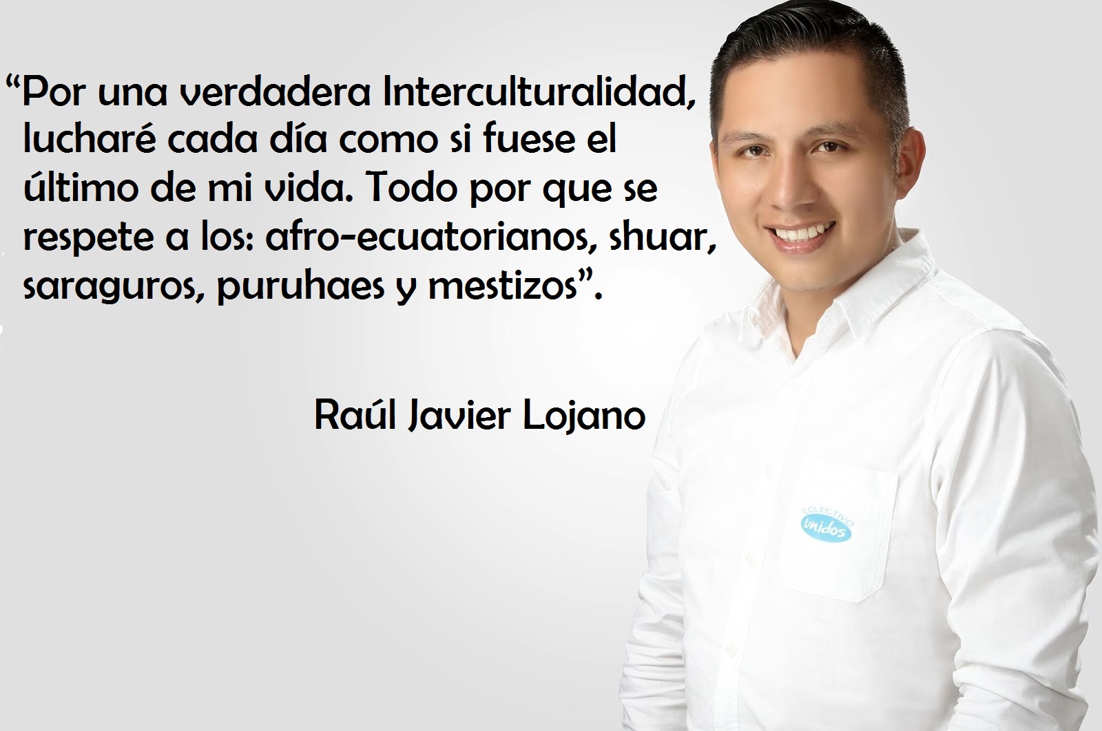 La Prensa de RJL: Raúl Javier Lojano al pueblo de Zamora Chinchipe