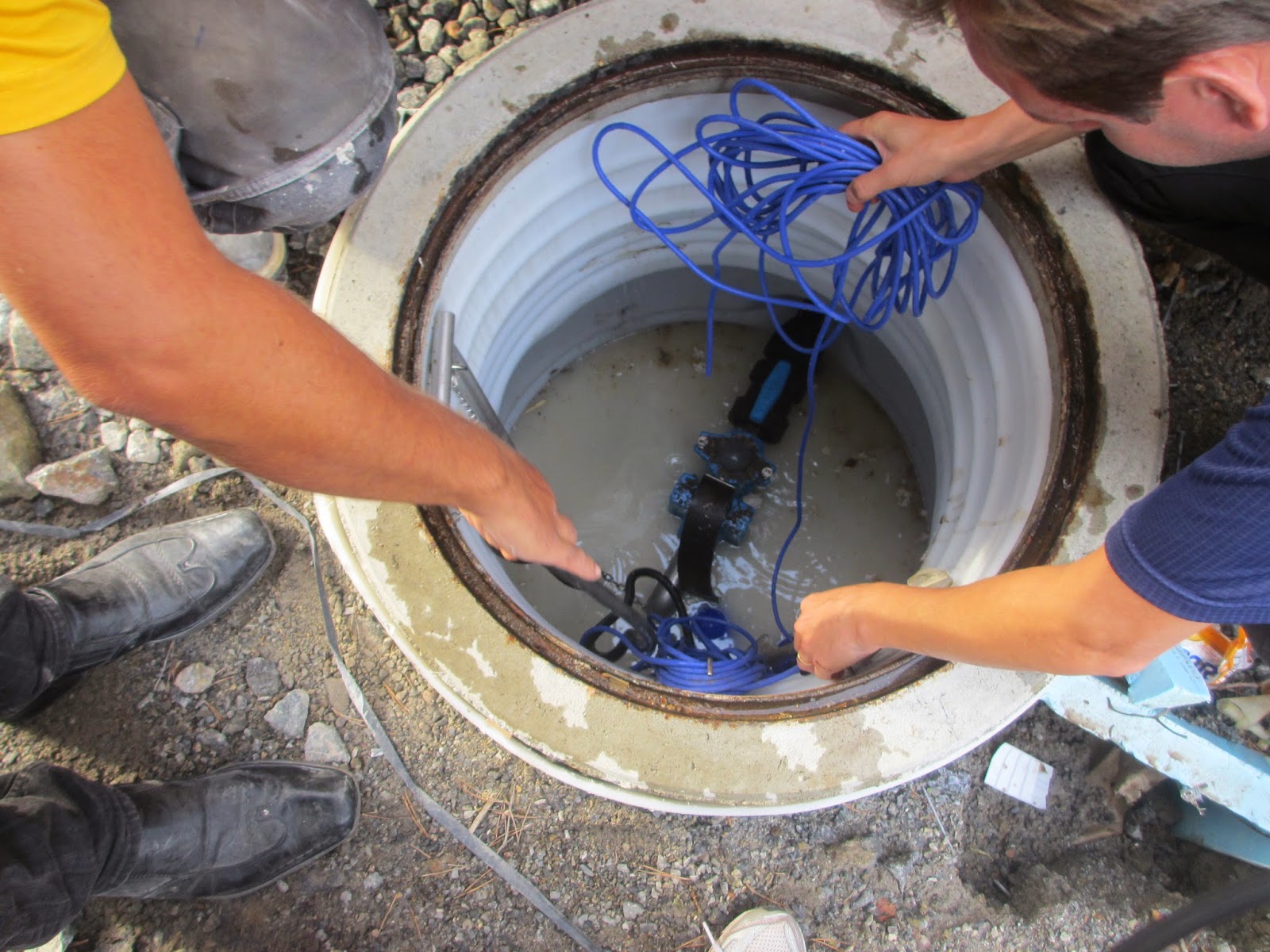 Hus MM: Installation av LPS-tank (avlopp)