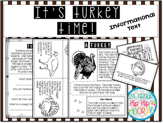 1st Grade Hip Hip Hooray!: It's Turkey Time So ... Let's Talk Turkey!