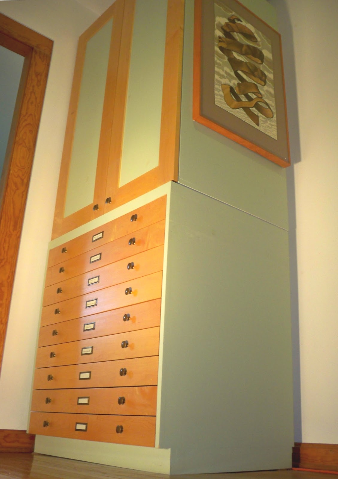 littlewing woodwork: Art Supply Cabinet w/ Flat Files