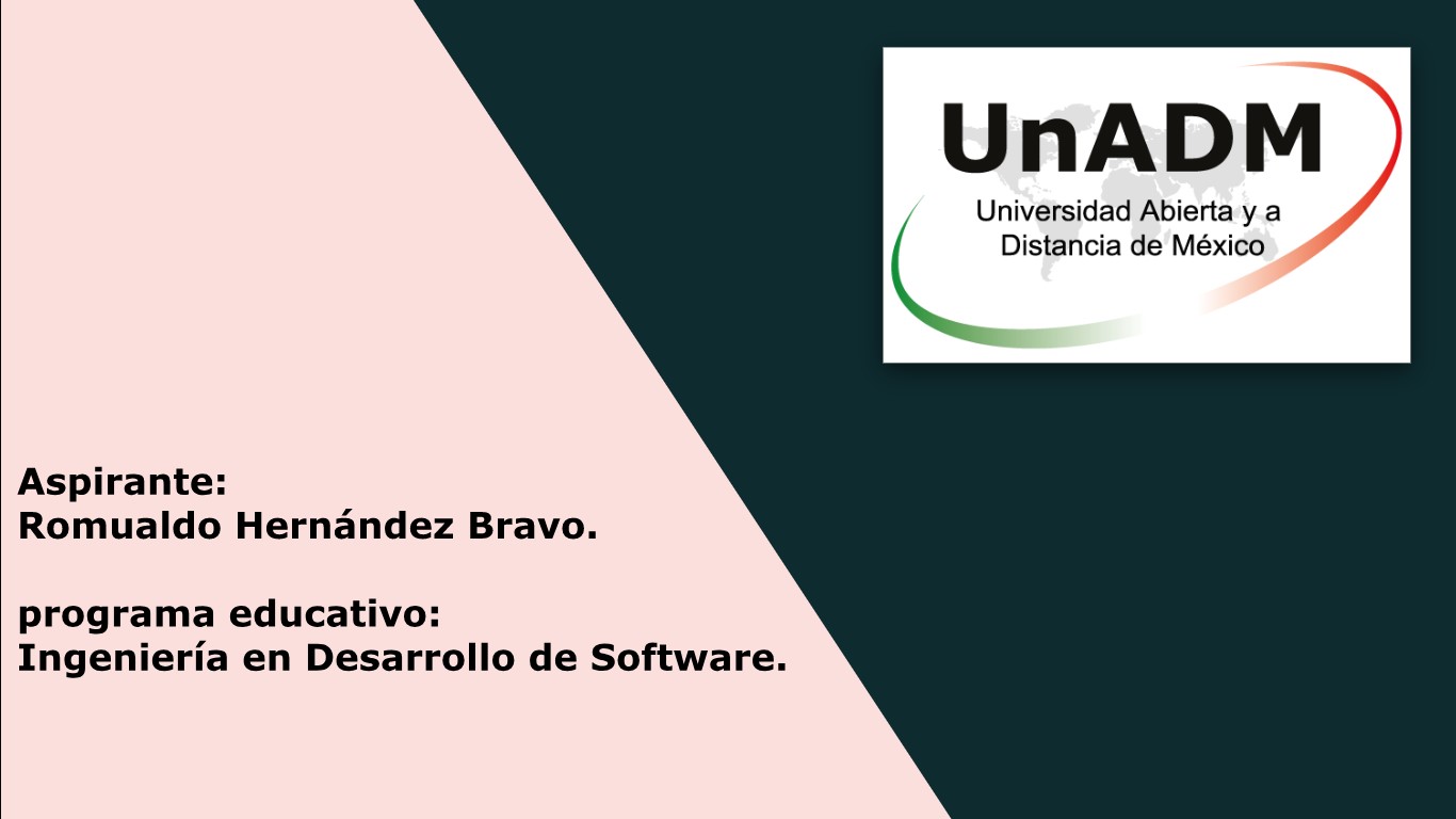 UnADM Ingeniería en Desarrollo de software: 2019