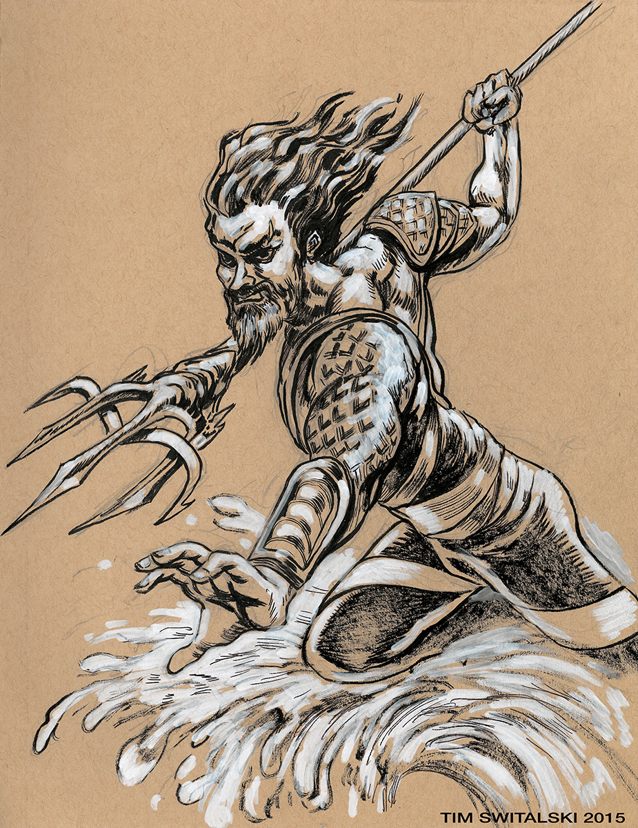 Look at my Doodle: Aquaman from Drink & Draw