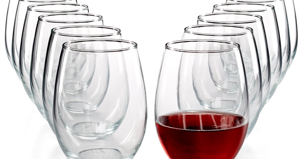 The Cellar Glassware Basics 12-Pc. Stemless Wine Set, Only at Macy's ...