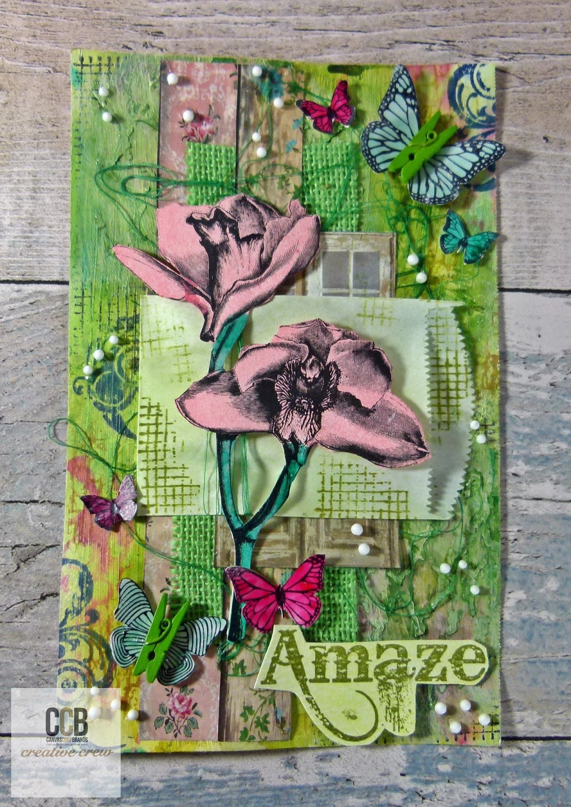 Spring Flowers Mixed Media Art Journal | Life in a Snapshot