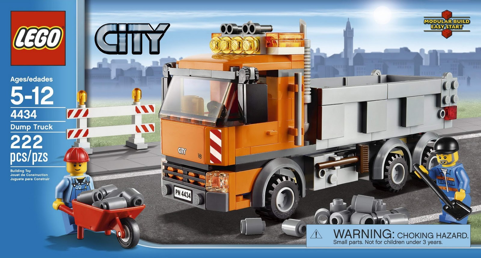 oneTWOBRICK.com: set database: LEGO 4434 tipper truck