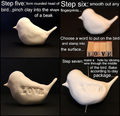 Micaela's Craft Blog: Clay Bird Tutorial