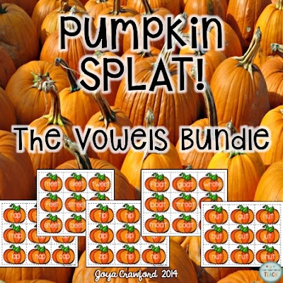 The Best of Teacher Entrepreneurs: Vowels: Pumpkin SPLAT! Games (Editable)