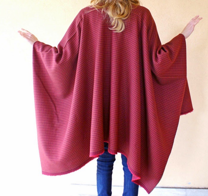 DIY NO SEW WOOL CAPE - Francine's Place Blog