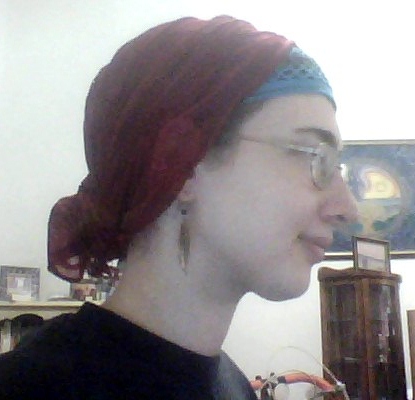 How to Cover: A Head-Covering Blog: Experimenting With a Cap and a Scarf