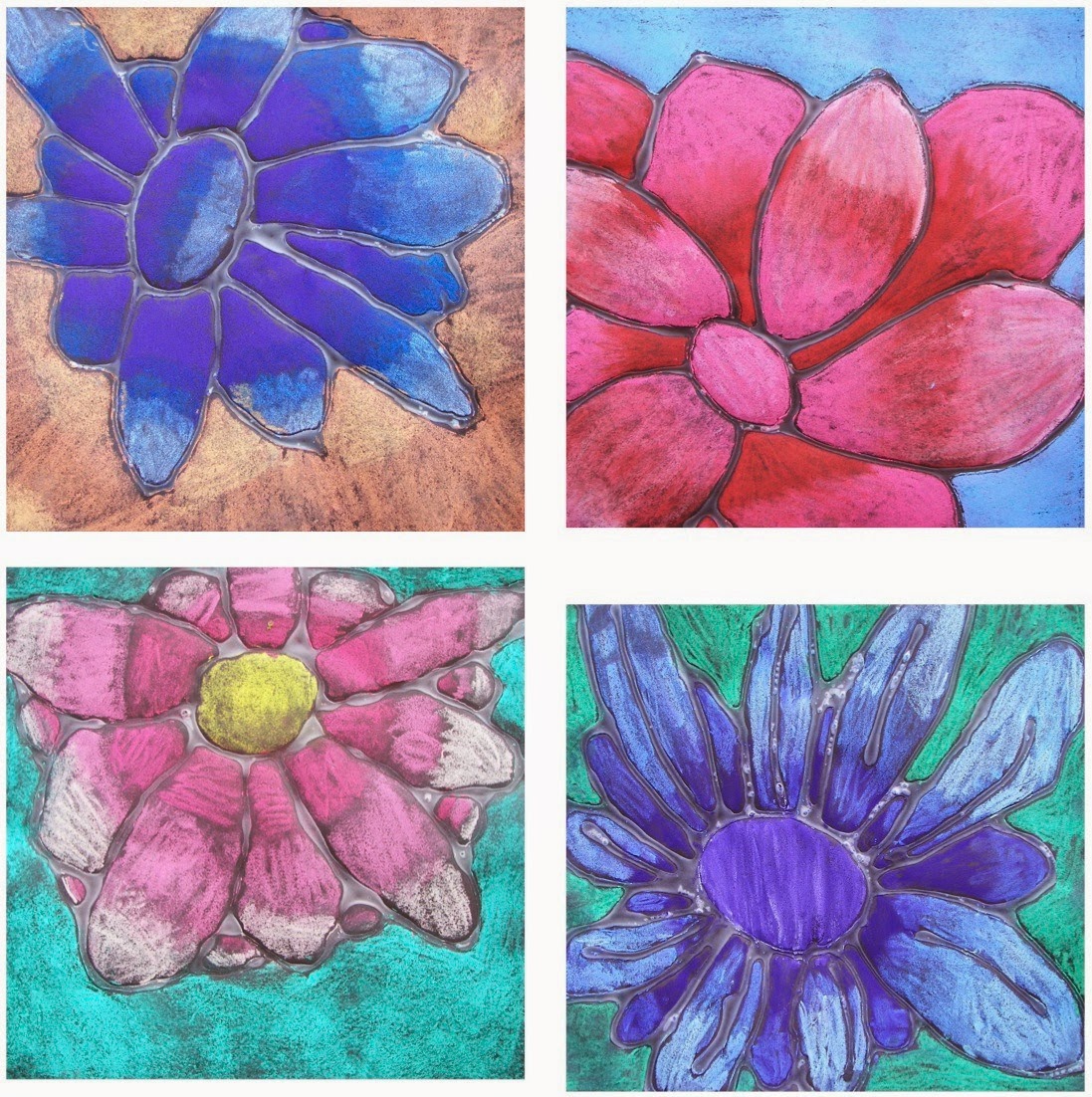 The Rolling Artroom: Georgia O'Keeffe Flowers (1st-3rd Grade)