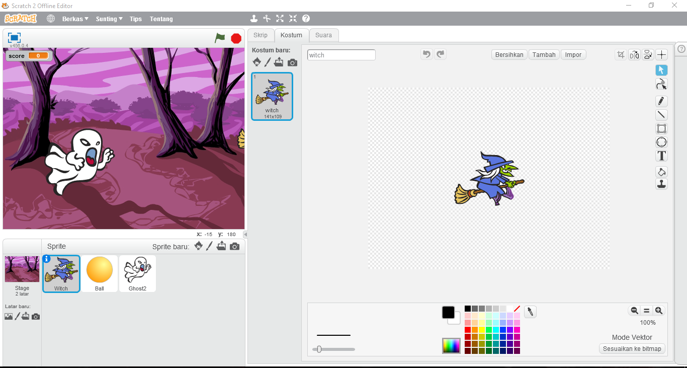 sepak bola: membuat game menggunakan scratch 2