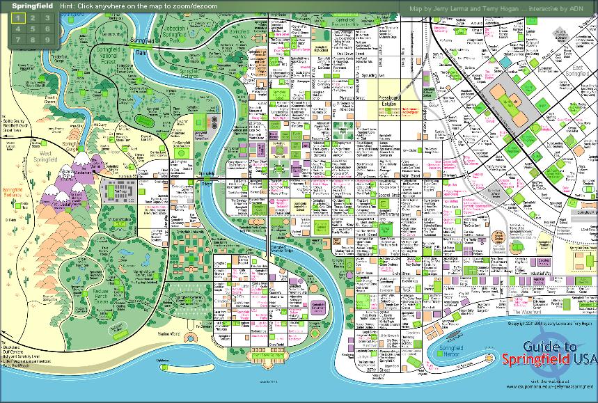 Locuras de Internet: Mapa de Springfield