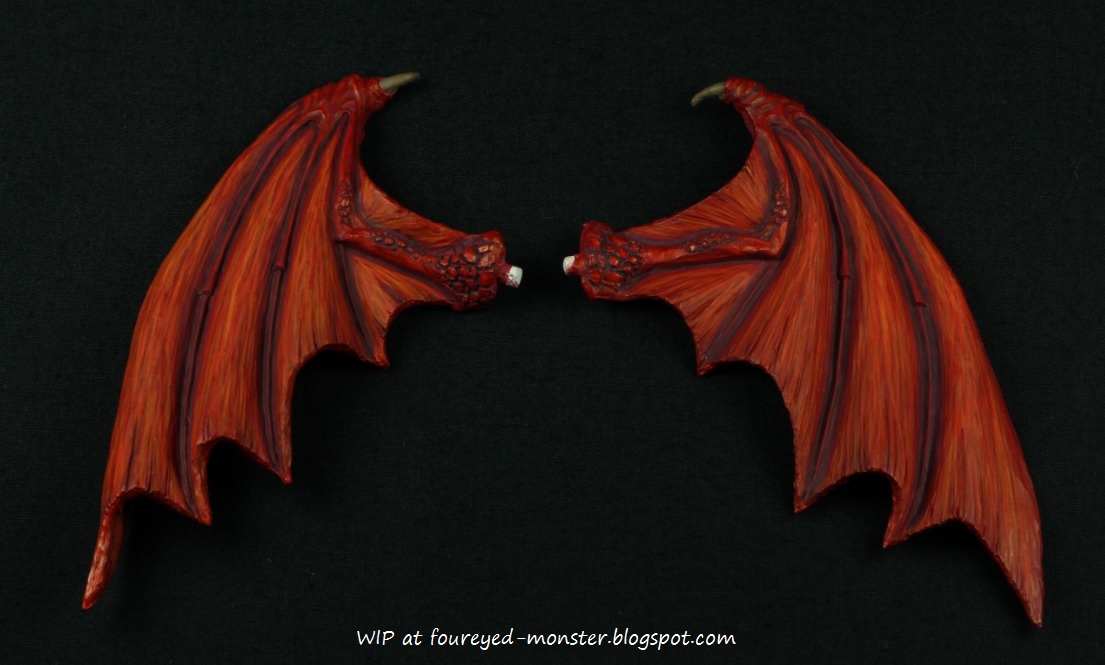 Art and Musings of a Miniature Hobbyist: Red Dragon [WIP - Scales and ...