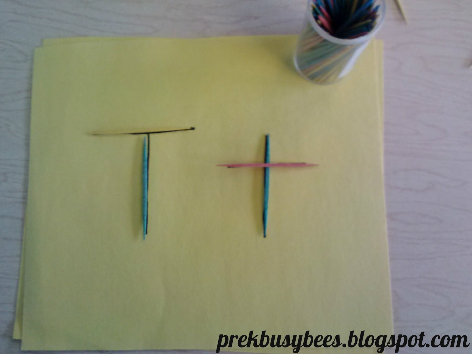 Pre-K Busy Bees: Tt is for Toothpicks