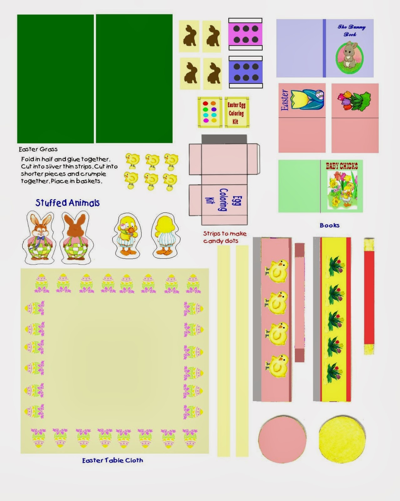 Paper Crafts made with paper: Happy Easter!!! Easter Printies for your ...