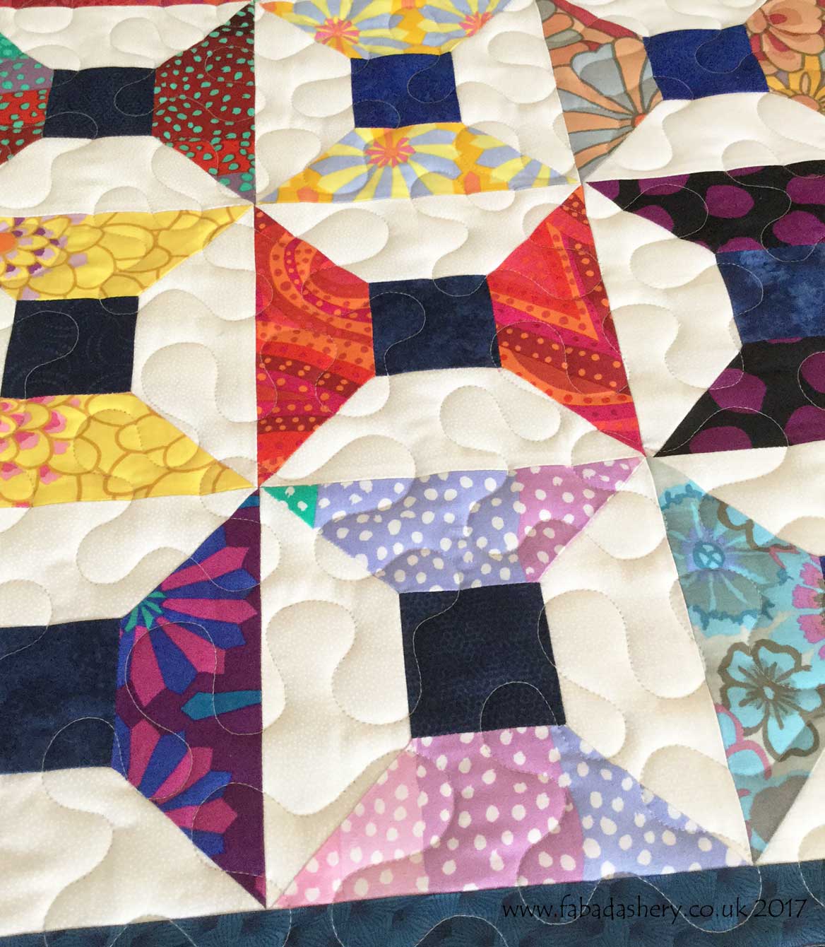 Fabadashery Longarm Quilting: Cotton Reel Quilt by Natalie and Bristol ...