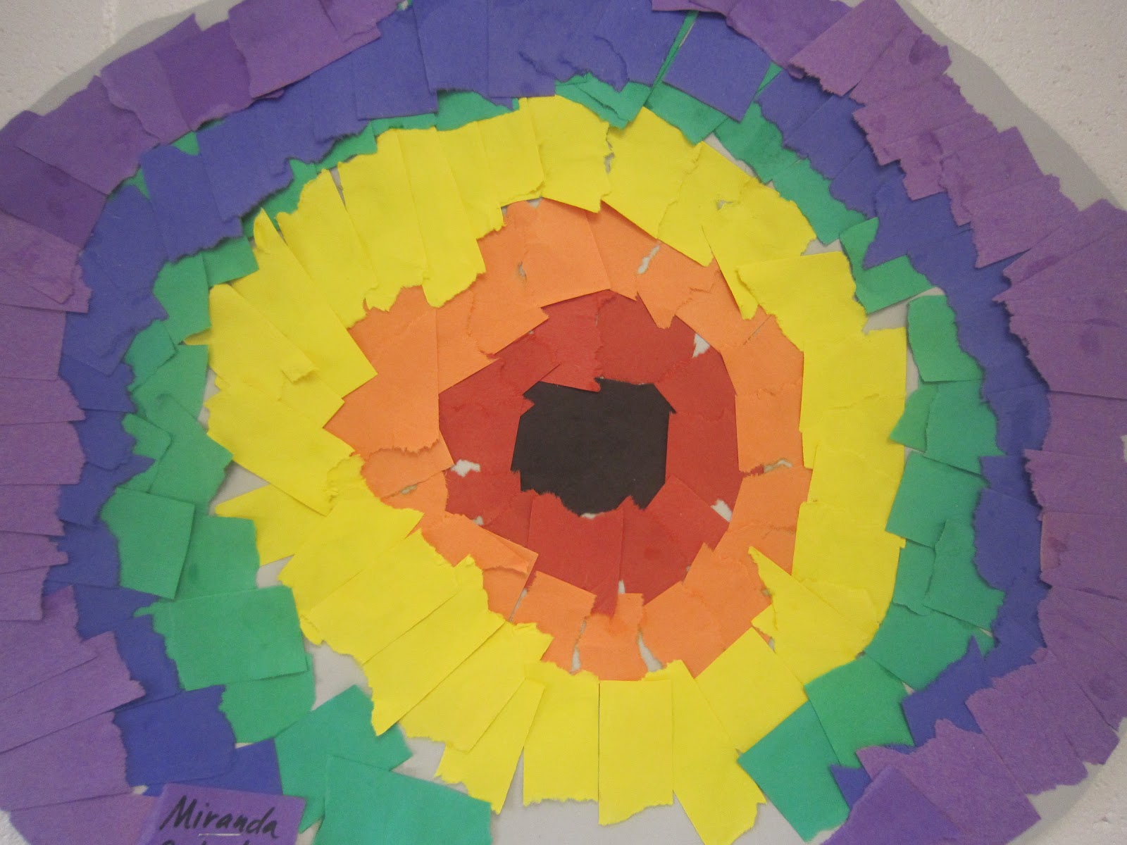 The Blue Horse : Alma Thomas inspired collage