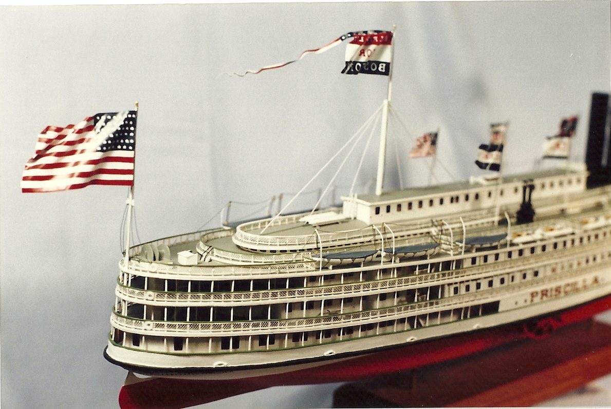 New England Steamboat Models: Fall River Line Stmr. PRISCILLA c.1894 ...