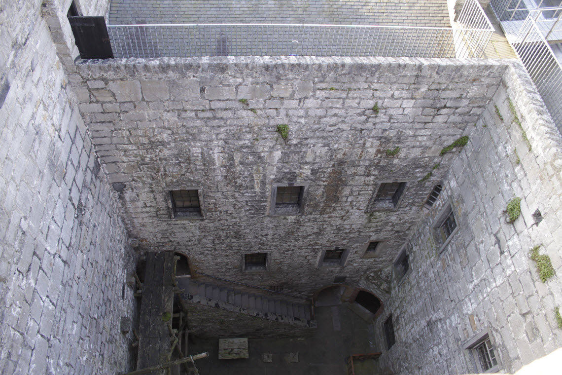 Castle Rushen Clock Conservation News: The clock is lowered from the ...